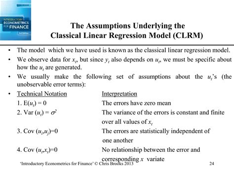 A Brief Overview Of The Classical Linear Regression Model Ppt