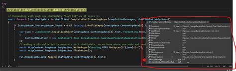 Azure Net Openai Client Usage Disabled For Streamed Completion Api Openai Developer Community