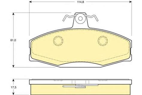 Передние колодки GIRLING 6112801 не подготовлено для датчика 6112801 ...
