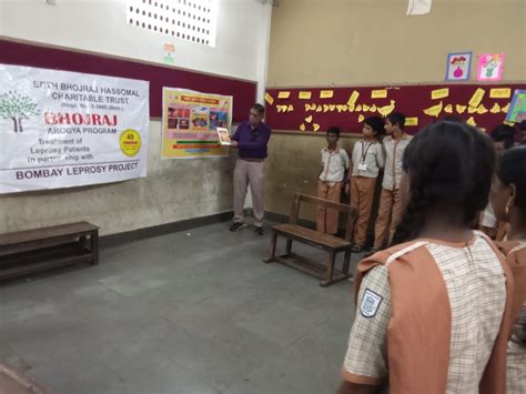 Leprosy Examination And Awareness Program At Muncipal School Seth Bhojraj Hassomal Charitable