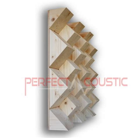 Pyramid Diffuser 23 6x23 6x4 7 Inch Perfect Acoustic Pine Wood