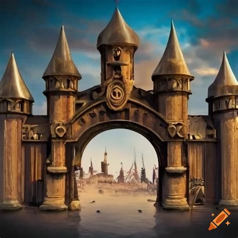 Medieval Themed Amusement Park Entrance Gate On Craiyon