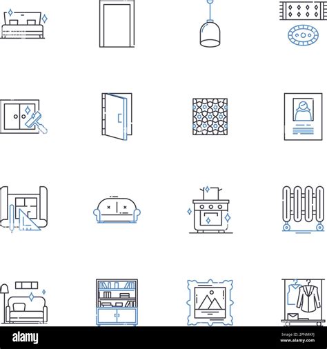 Packaging Design Line Icons Collection Branding Creativity Innovation Sustainability