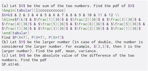 Solved A Let X Be The Sum Of The Two Numbers Find The Chegg Com