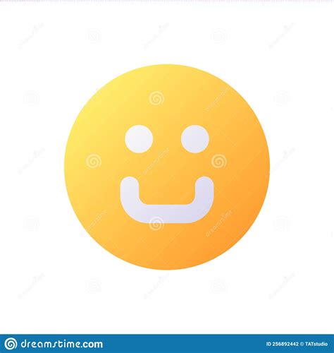 Emoticon Pixel Perfect Flat Gradient Color Ui Icon Stock Vector