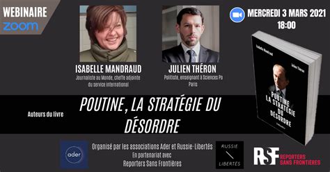 Webinar Avec Isabelle Mandraud Et Julien Théron Auteurs Du Livre