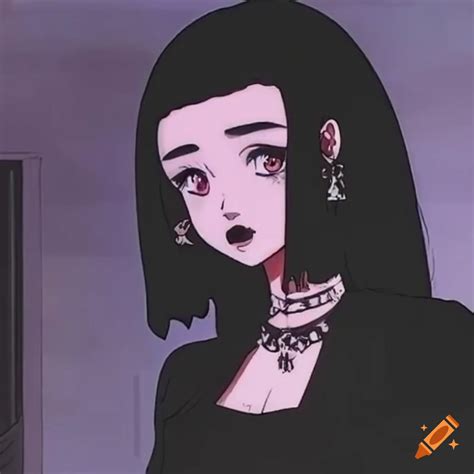 Retro Anime Goth Girl Aesthetic On Craiyon