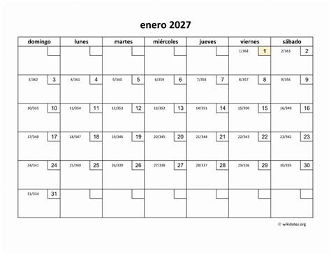 Calendario De México Del 2027 Con Los Días Festivos