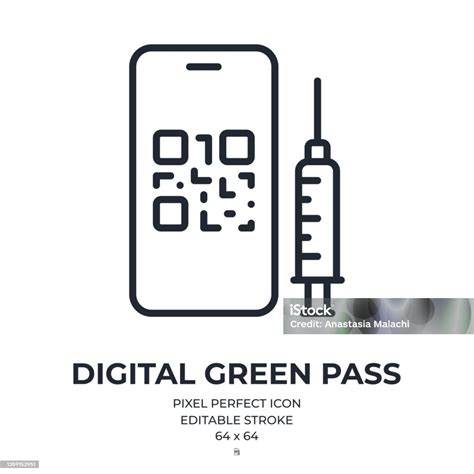 흰색 배경 평면 벡터 그림에서 격리된 녹색 패스 개념 편집 가능한 스트로크 윤곽선 아이콘입니다 픽셀 완벽 64 X 64 완벽에 대한 스톡 벡터 아트 및 기타 이미지 Istock