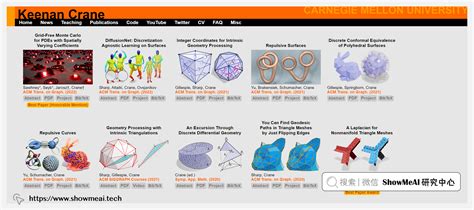 Cmu计算机图形学 学习资料 — Cmu计算机图形课程，内容覆盖渲染、动画、几何、成像等 Showmeai