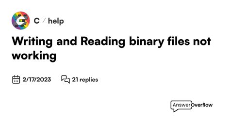 Writing And Reading Binary Files Not Working C