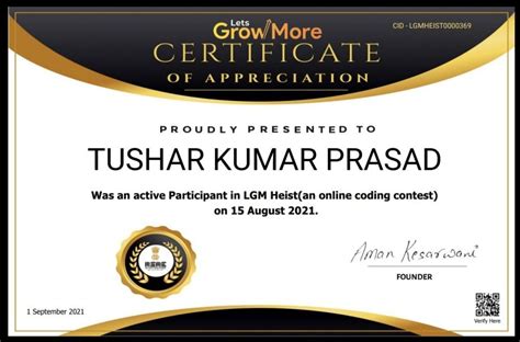 Tushar Kumar Prasad On Linkedin Letsgrowmore