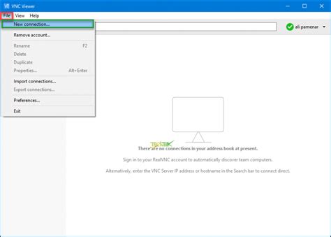 اتصال ریموت به ماشین مجازی با استفاده از Vnc