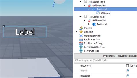 Textscaled Textlabel Uistroke Behaves Unexpectedly While In A Billboardgui Engine Bugs
