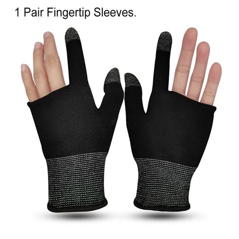 2pcs Game Gloves Sweat Proof For Pubg Games Press Touch Screen