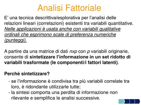 Ppt Analisi Fattoriale Powerpoint Presentation Free Download Id