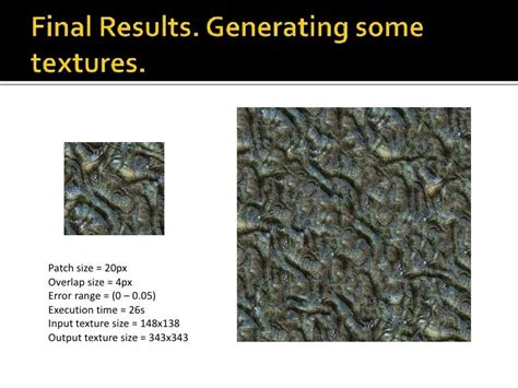 texture synthesis