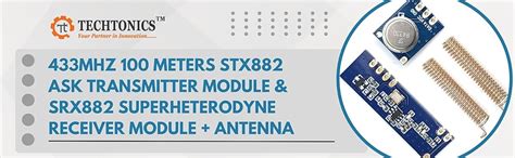 Ketrix 433mhz 100 Meters Stx882 Ask Transmitter Module And Srx882 Superheterodyne Receiver Long