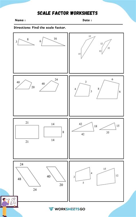 Scale Factor Worksheets Worksheetsgo