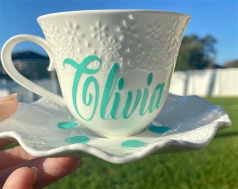 Personalized Bianca Vecchio Made In Italy By Richard Ginori Tea Cup And