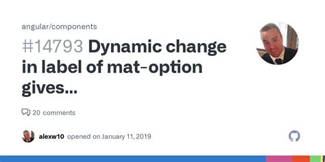 Dynamic Change In Label Of Mat Option Gives ExpressionChangedAfterItHasBeenCheckedError Issue