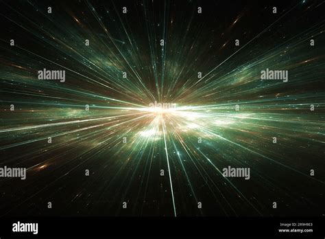 Directional Movement Of Electrically Charged Particles 3d Illustration