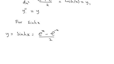 ⏩solved verify the statement of example 2 also verify that y coshx