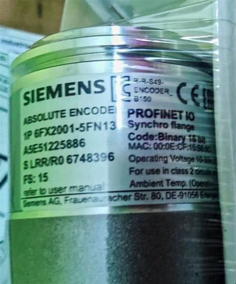 Siemens Absolute Encoder 6fx20015fn13 At Rs 99100piece Absolute