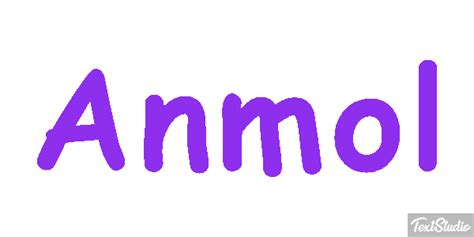 Anmol Name Animated  Logo Designs
