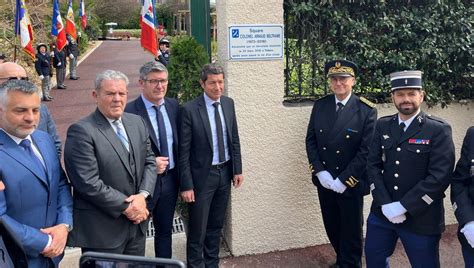 Photos Inauguration Dun Square Colonel Arnaud Beltrame à Cannes Ici