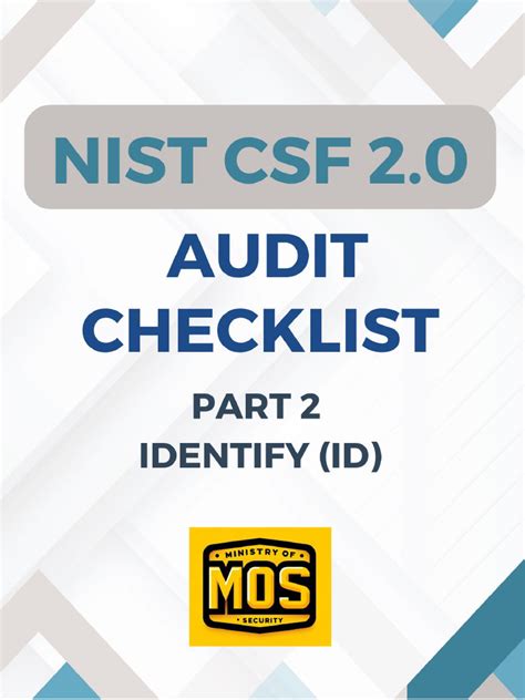 Nist Csf 20 Audit Checklist Guide Pdf Vulnerability Computing