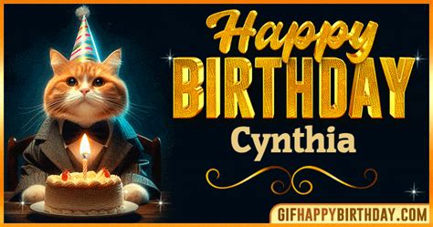 Happy Birthday Cynthia Gif Images