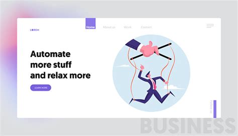 전체 제어 및 종속성 웹 사이트 방문 페이지 강력한 지도자 웹 페이지 배너에 의해 제어 로프와 인형 사업으로 조작 거대한 꼭두각시 손 만화 플랫 벡터 일러스트 가위에 대한