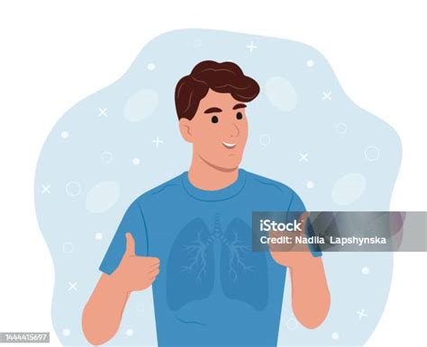 천식 흡입기를 사용하는 젊은 웃는 남자 세계 천식의 날기관지 천식 알레르기 천식 흡입 약물 기관지 천식 건강관리와 의술에 대한