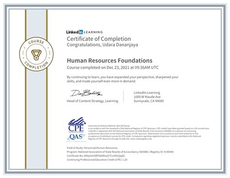 Certificate Of Completion Udara Dananjaya