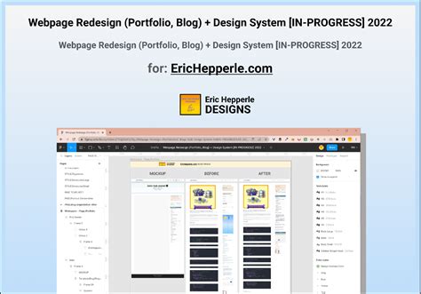 Webpage Redesign Portfolio Blog Design System In Progress 2022
