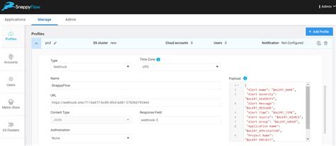 Create Webhook Notification Channel SnappyFlow