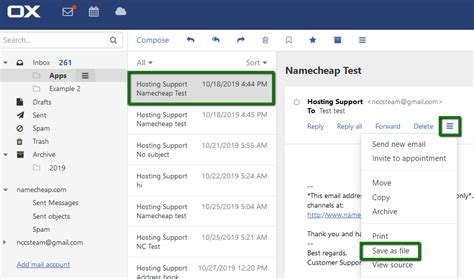 How To Back Up And Restore Emails In Private Email Webmail Email Service Namecheap Com