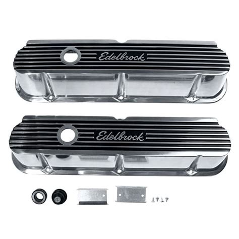 Edelbrock 4264 Valve Cover Tall Chrome Elite Ii Pair 289302351w