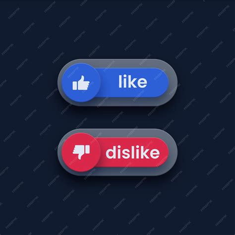 Premium Vector Like And Dislike Buttons