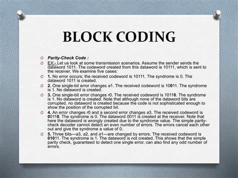 Error Detection And Correction Data Link Layer Pptx