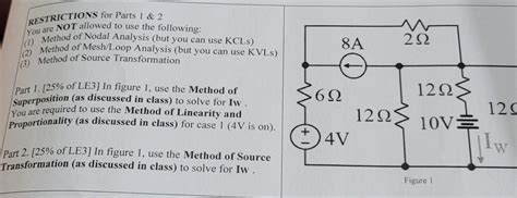 solved restrictions for parts 1and2 you are not allowed to use