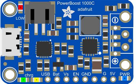 How To Use Adafruit Powerboost 1000c Pinouts Specs And Examples Cirkit Designer