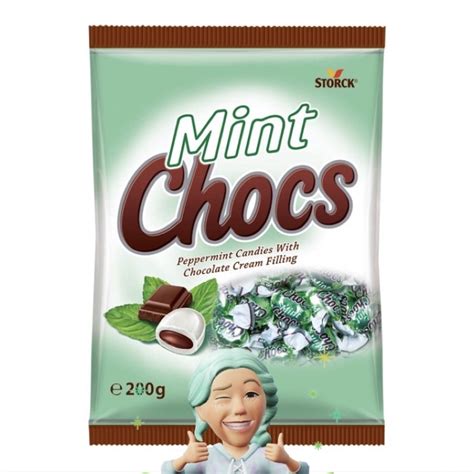 🇹🇭 Storck Mint Chocs Candy เวอร์เธอร์ ลูกอมมิ้นท์ช็อกโกแลต Shopee