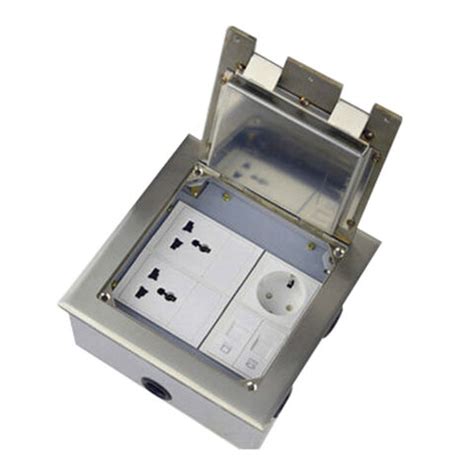 Buy Wholesale China Silver Aluminum Alloy Up Floor Socket Box Double Sockets Eu Plug Floor