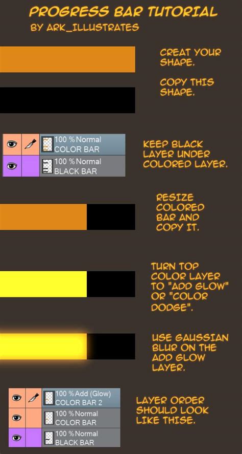 Progress Bar Tutorial Webcomic Artists Amino