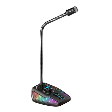 사운드 카드에 내장된 Usb 게임용 마이크 Rgb 조명으로 5가지 음성 변경 모드