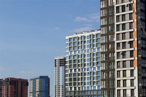 Construction Site Reinforced Concrete Frames Of Multi Storey Buildings