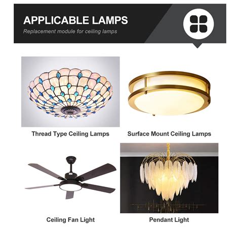 บอร์ดโมดูลไฟเพดาน Led 220v 60w 72w 80w 100w ทรงกลม หรี่แสงได้ แบบ