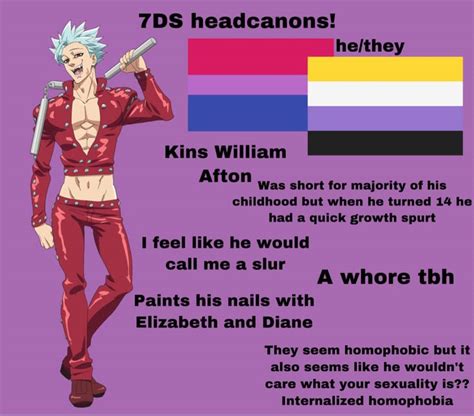 Seven Deadly Sins7dssds Headcanons Ban Edition Seven Deadly Sins